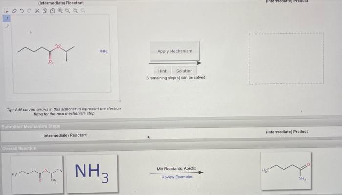 Solved intermediate Pro (intermediate) Reactant XOG INH | Chegg.com