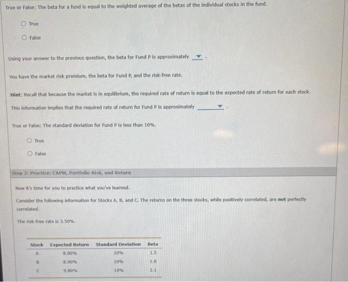 Solved Consider the following information for Stocks A, B, | Chegg.com