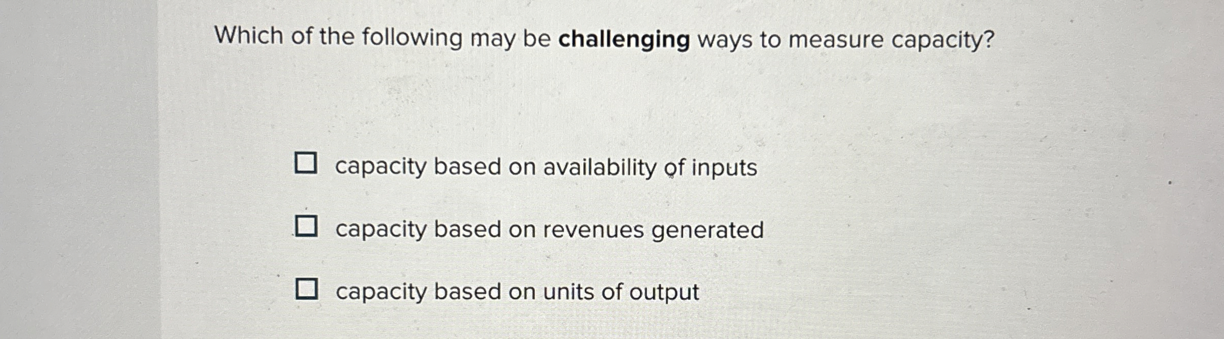 Solved Which of the following may be challenging ways to | Chegg.com