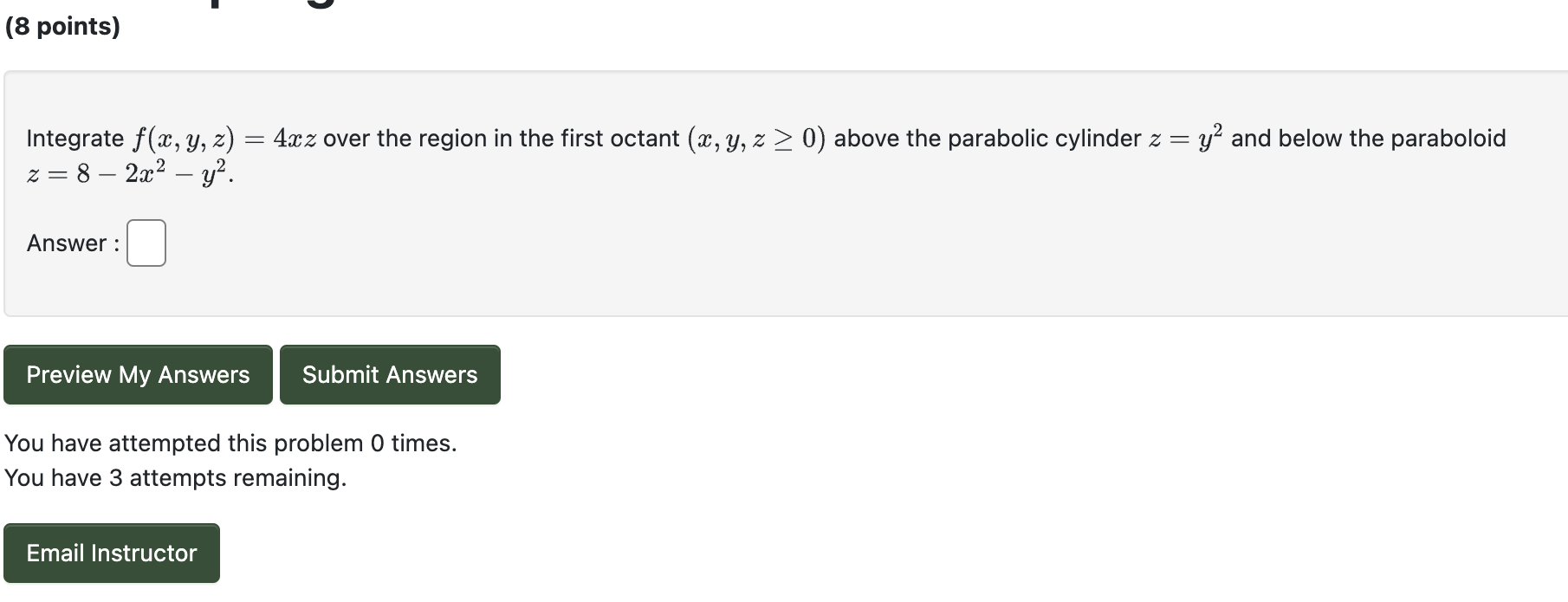 Solved Evaluate the triple integral of | Chegg.com