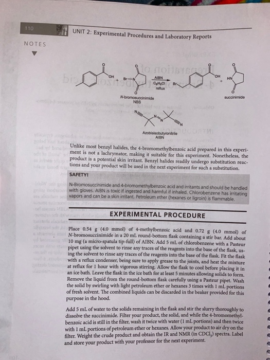 Solved this is for my ochem lab class, and i need help | Chegg.com