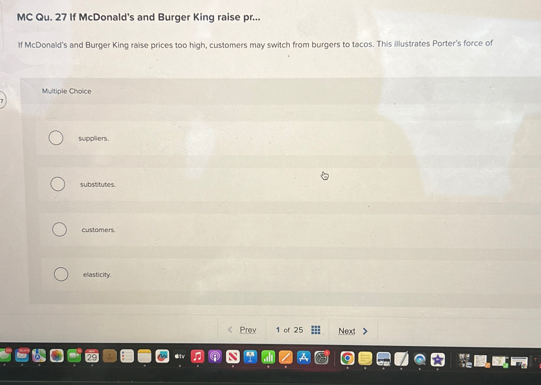 Solved MC Qu. 27 If McDonald's and Burger King raise | Chegg.com Solved MC Qu. 27 If McDonald's and Burger King raise | Chegg.com