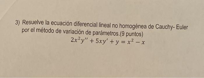 Solved Resolver los siguientes problemas de acuerdo con el | Chegg.com