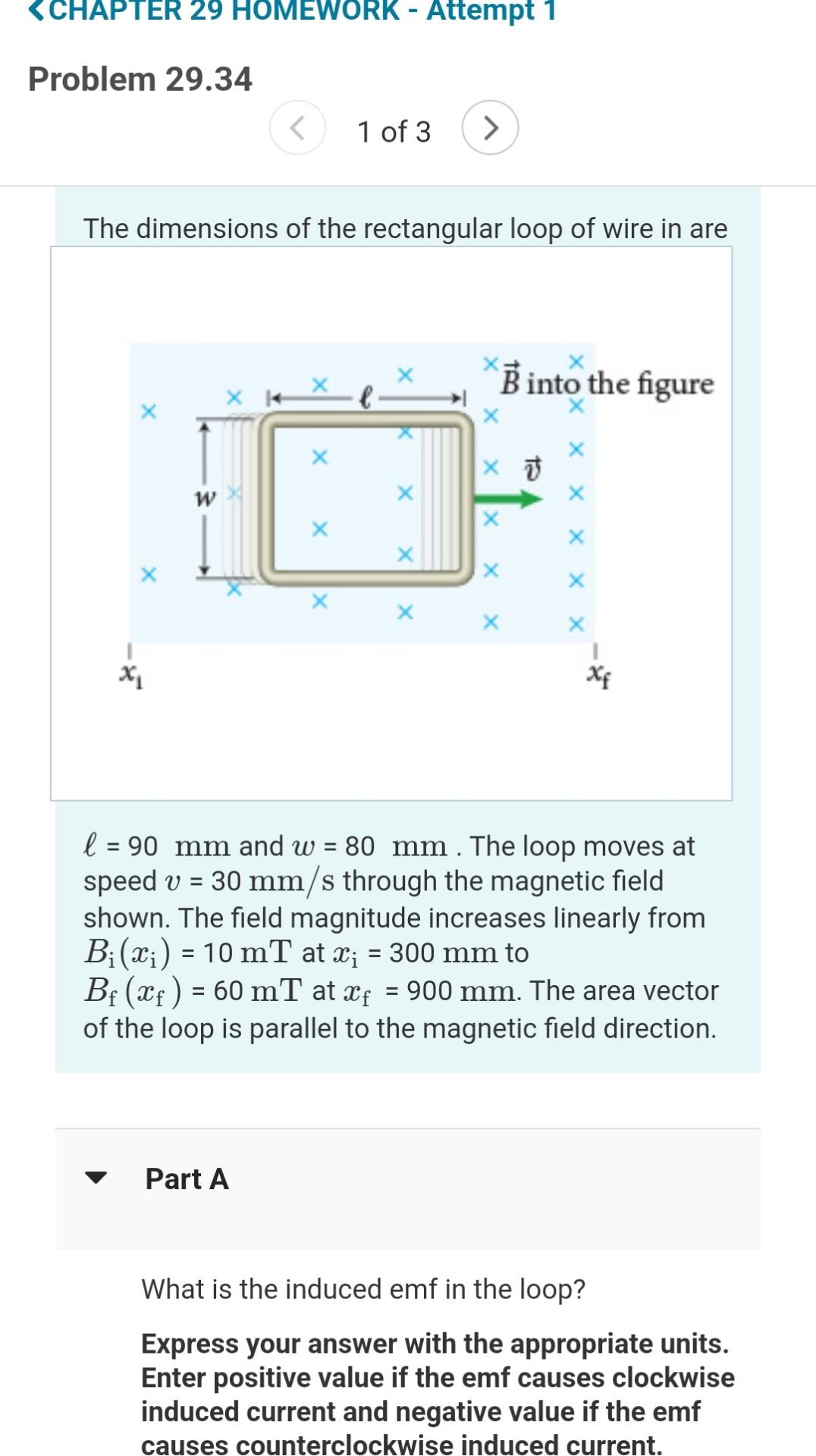 Solved The dimensions of the rectangular loop of wire in are | Chegg.com