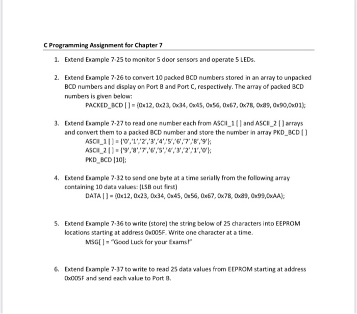 Assembly Language Programming Assignment Chapters 5 6069
