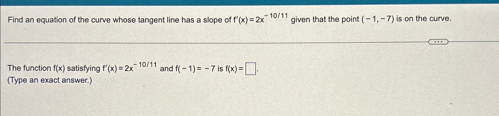 Solved Find an equation of the curve whose tangent line has | Chegg.com