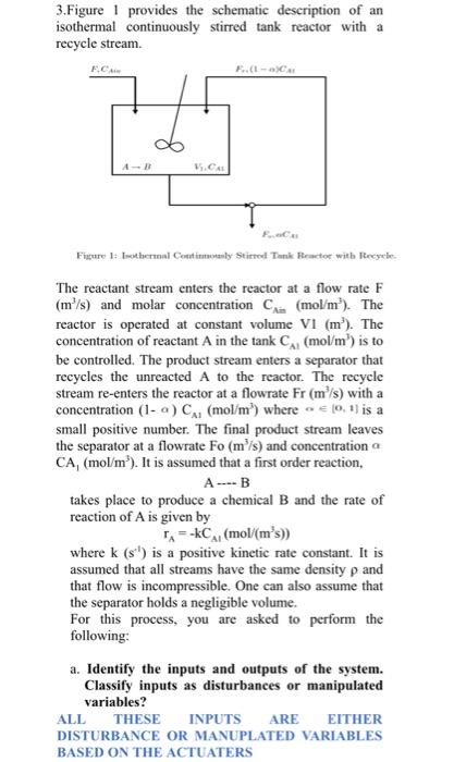 Solved 3.Figure 1 provides the schematic description of an | Chegg.com