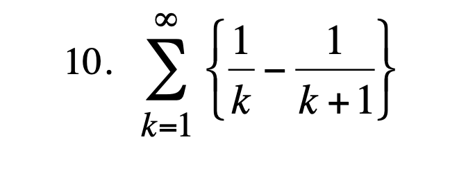 Solved ∑k=1∞{1k-1k+1}show that the function determined by | Chegg.com