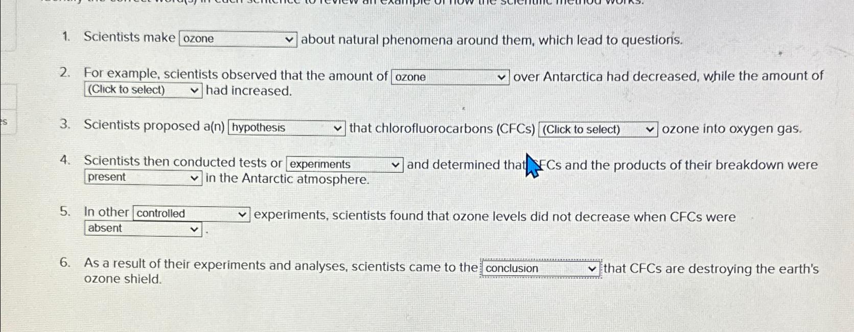 Solved Scientists make about natural phenomena around them, | Chegg.com
