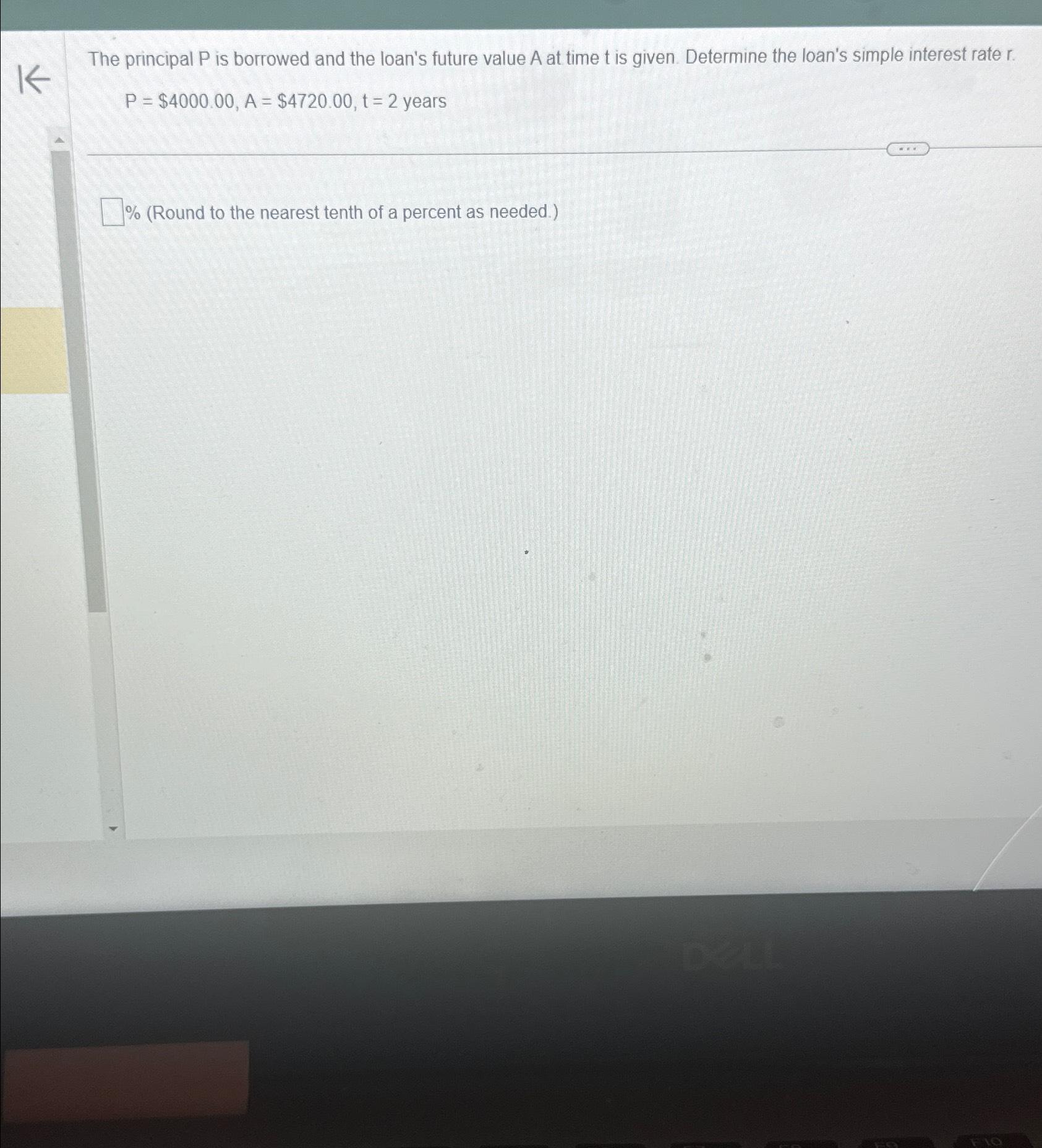 Solved The principal P ﻿is borrowed and the loan's future | Chegg.com