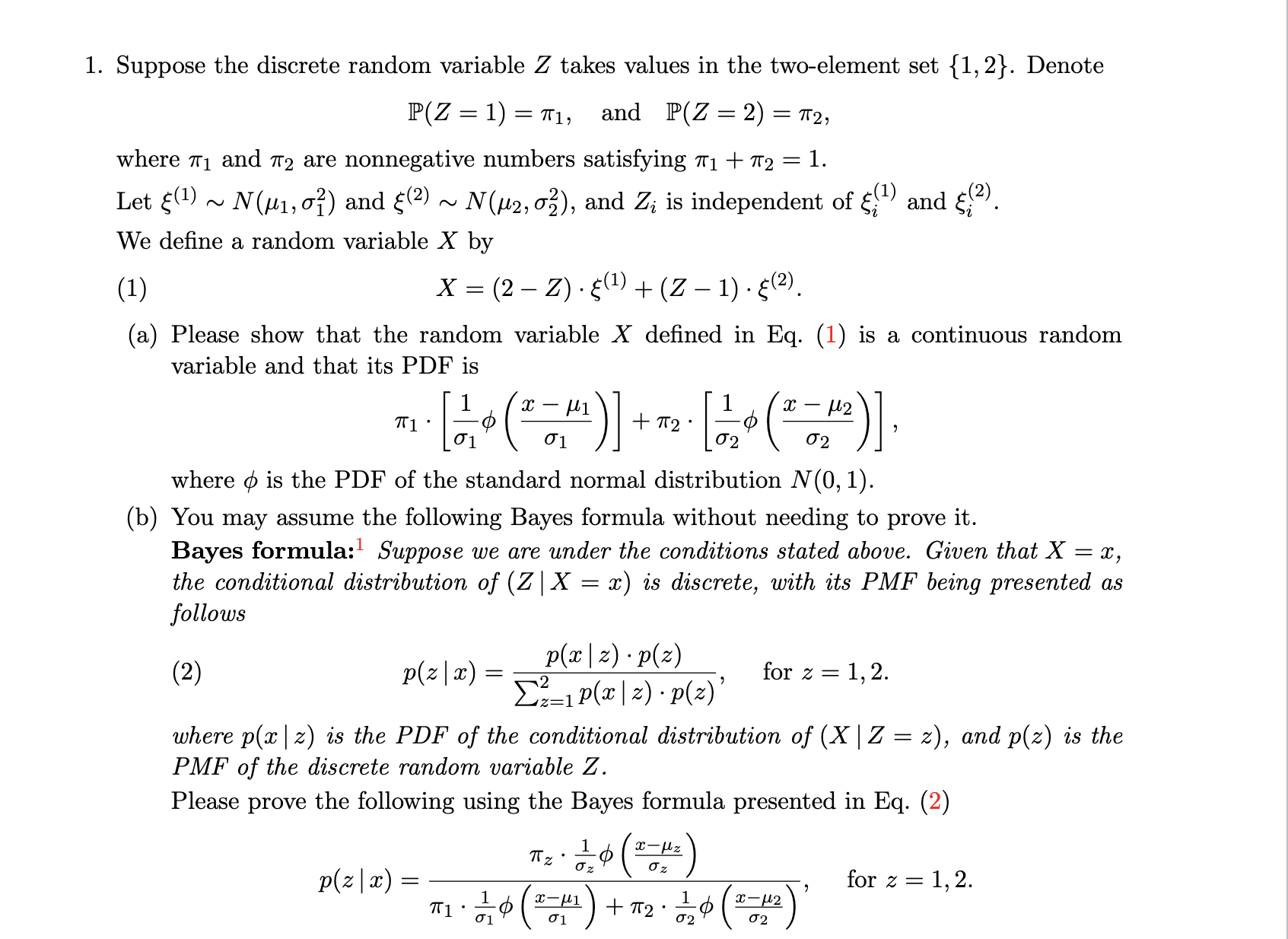 Solved Suppose the discrete random variable Z ﻿takes values | Chegg.com
