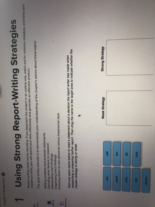 Using Strong Report-Writing Strategies Report writing | Chegg.com