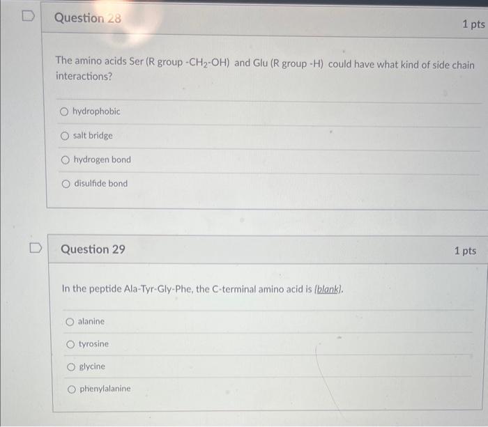 Solved The amino acids Ser (R group - CH2−OH) and Glu (R | Chegg.com