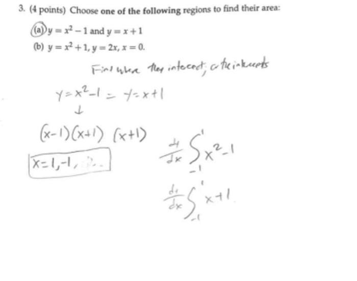 Solved 3. (4 points) Choose one of the following regions to | Chegg.com