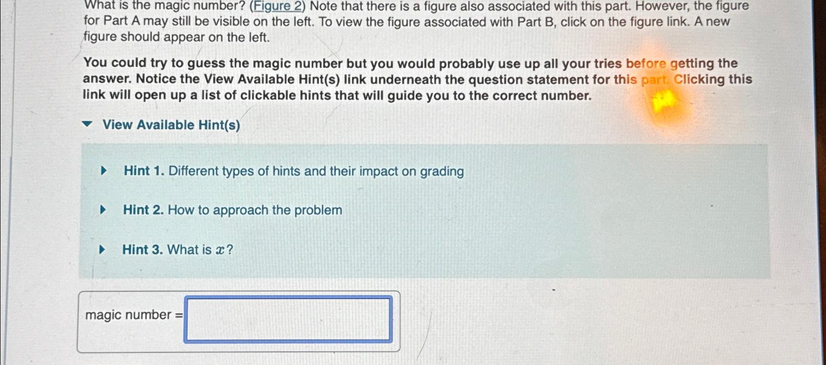 Solved What is the magic number? (Figure 2 ) ﻿Note that | Chegg.com