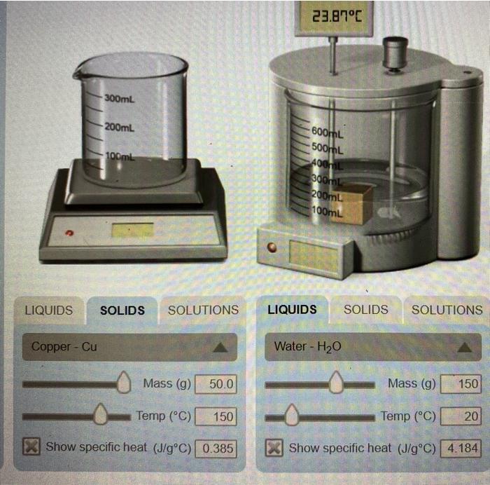 Solved Calculate the final temperature of this calorimetry | Chegg.com