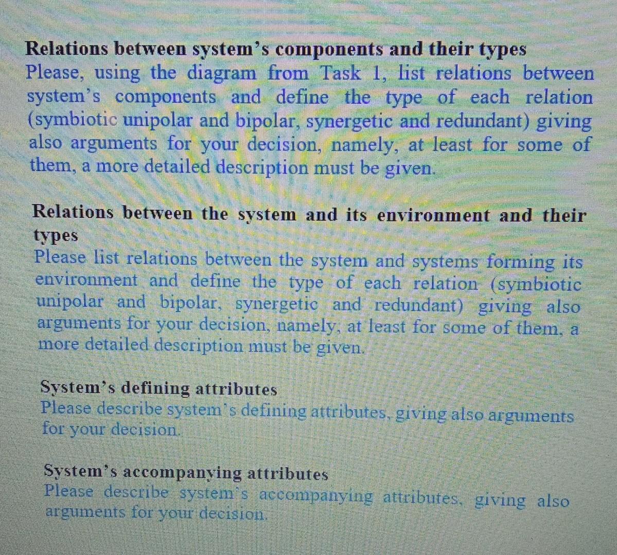 Study year 2022/2023 TASK 2 Title of the system Title | Chegg.com