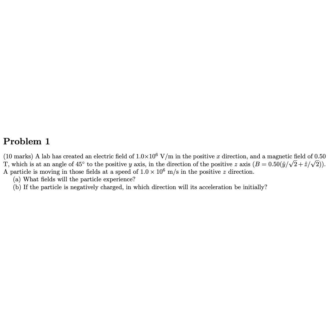 Solved Problem 1(10 marks) A lab has created an electric | Chegg.com Solved Problem 1(10 marks) A lab has created an electric | Chegg.com