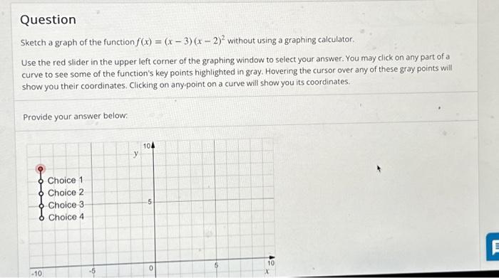 Solved Sketch A Graph Of The Function Fxx−3x−22 6429