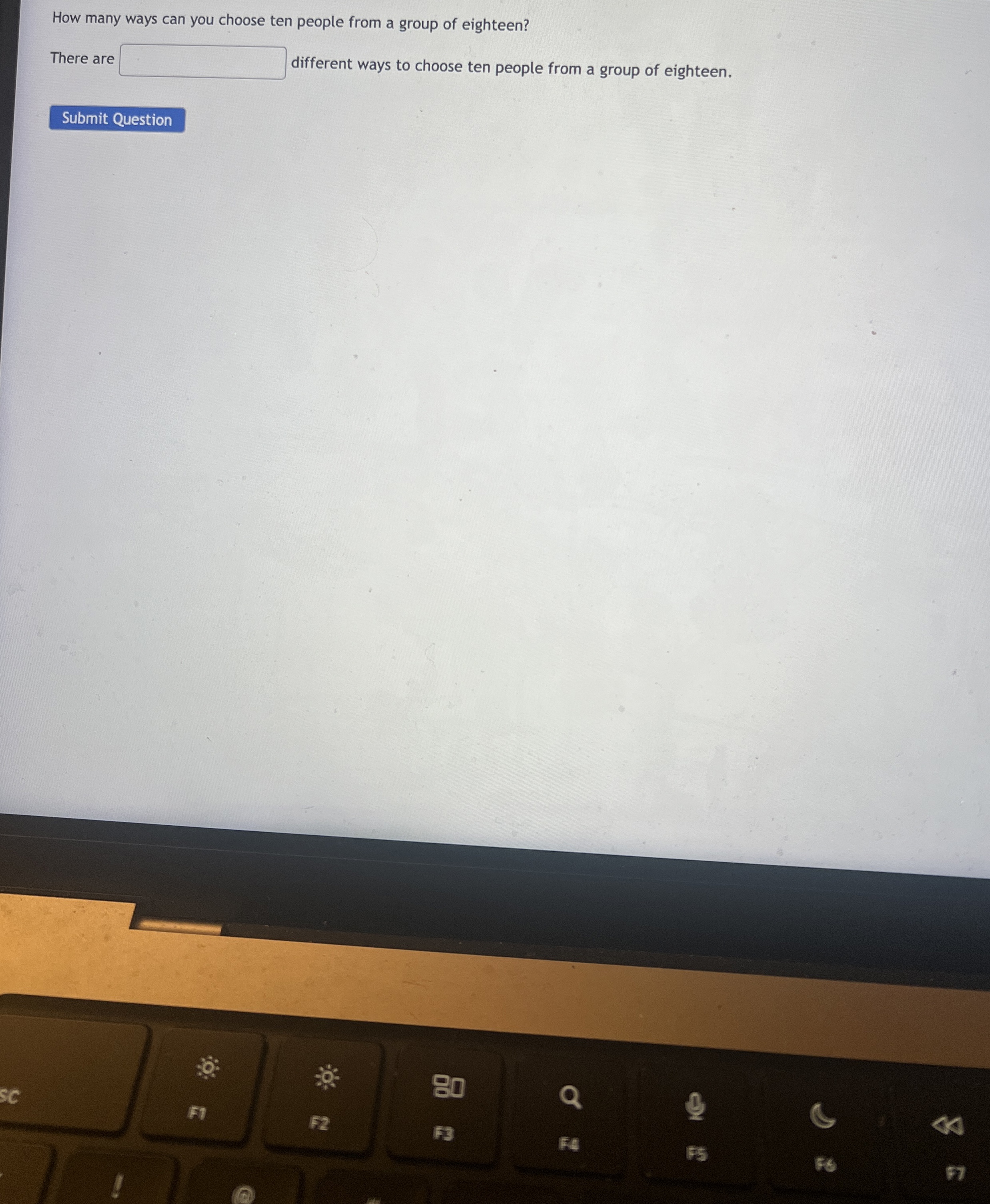 Solved How many ways can you choose ten people from a group | Chegg.com