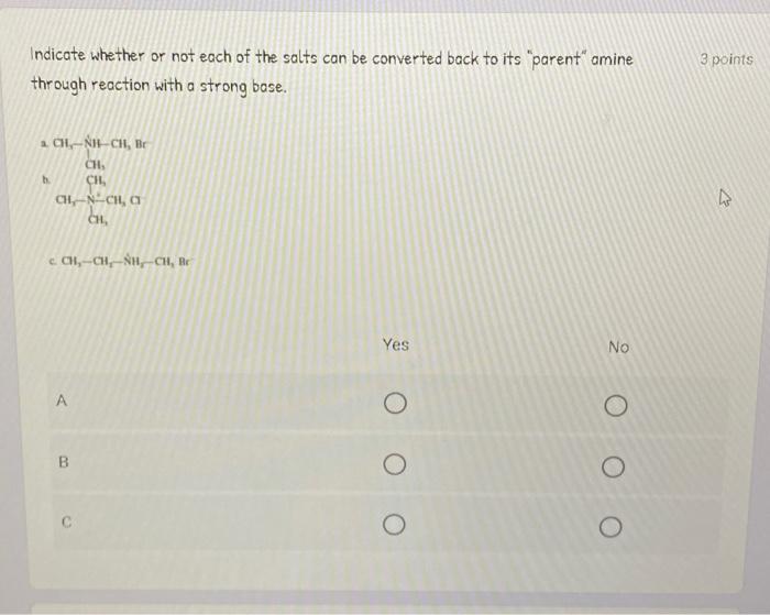 Solved Select the compound that has right comparison of | Chegg.com