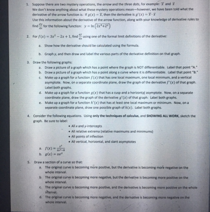 Solved 1. Suppose there are two mystery operations, the | Chegg.com