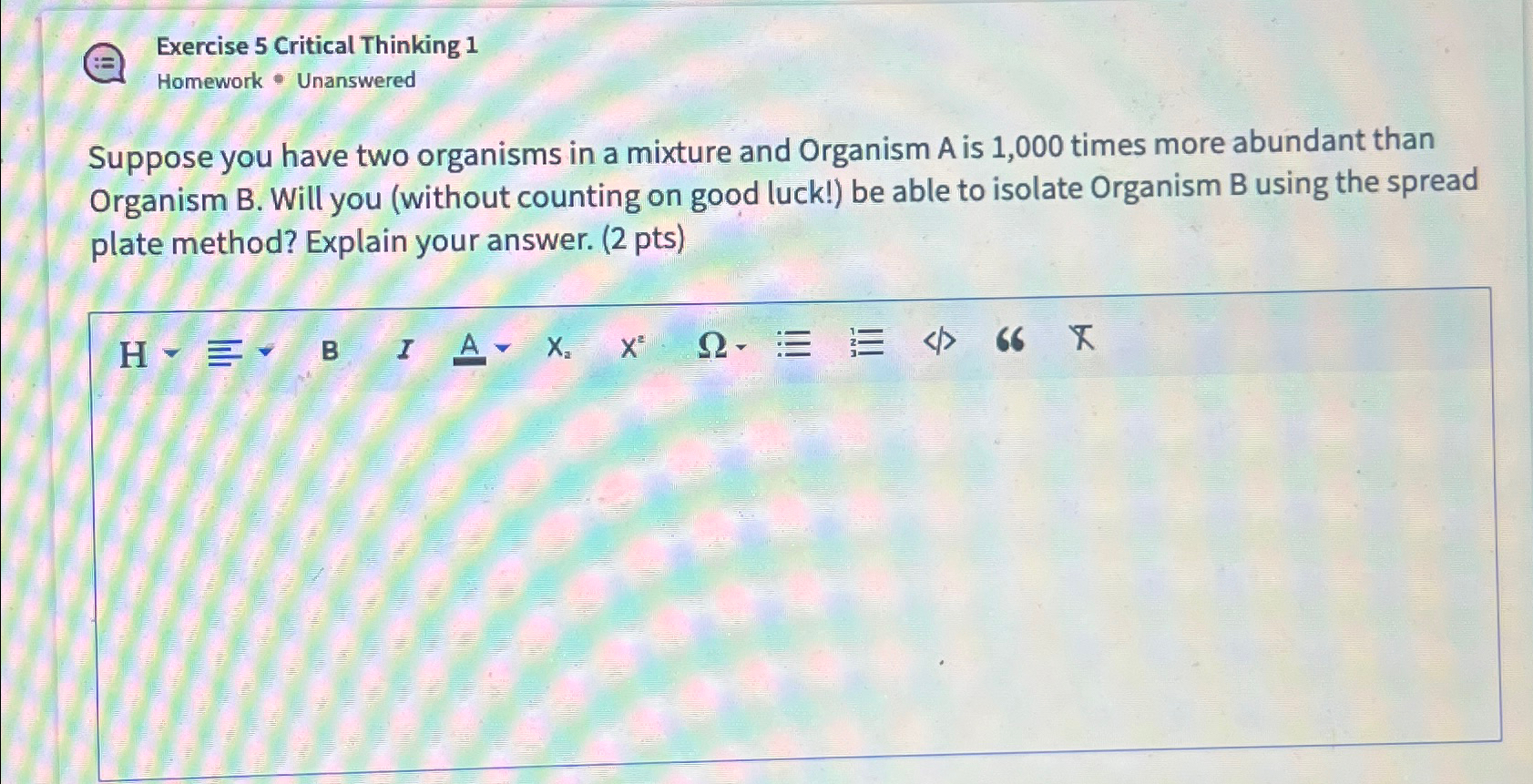 Solved Exercise 5 ﻿Critical Thinking 1Homework - | Chegg.com