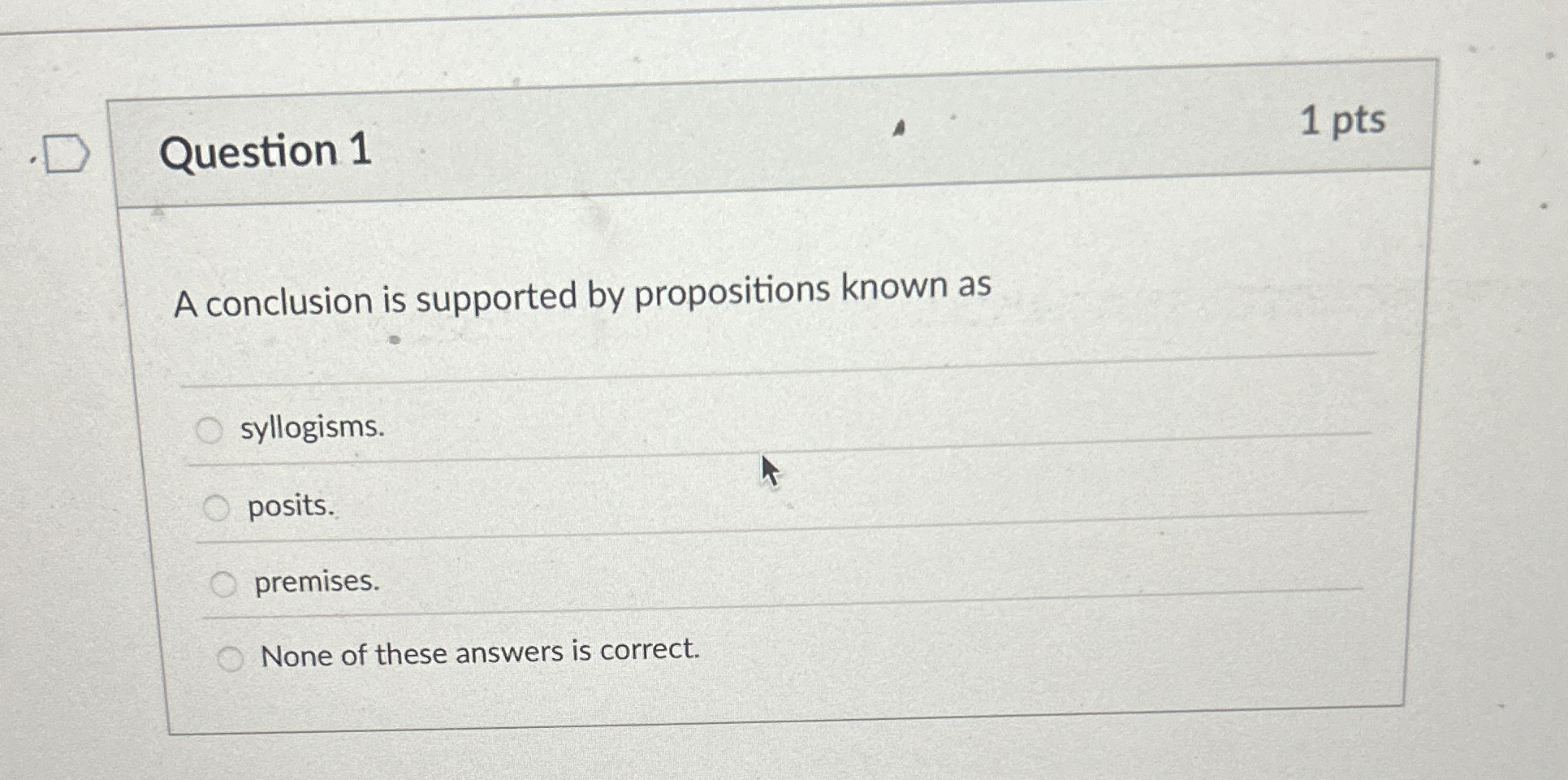 Solved Question 11 ﻿ptsA conclusion is supported by | Chegg.com
