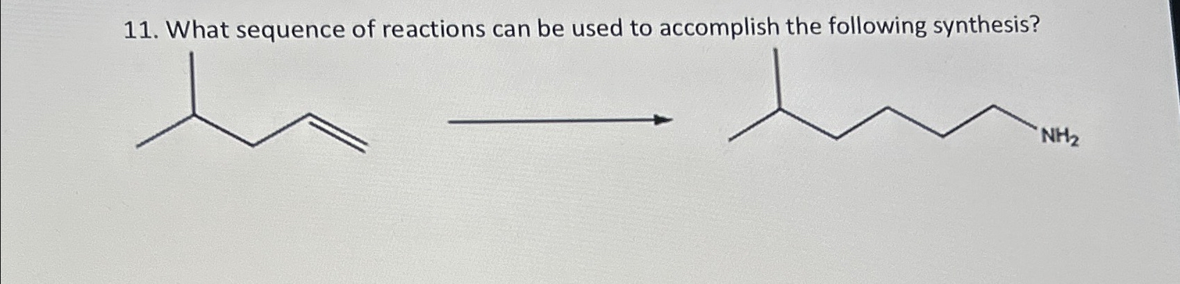 Solved What sequence of reactions can be used to accomplish | Chegg.com