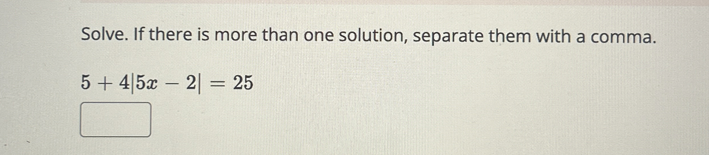 Solved Solve. If there is more than one solution, separate | Chegg.com