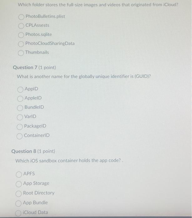 Solved Which folder stores the full-size images and videos | Chegg.com