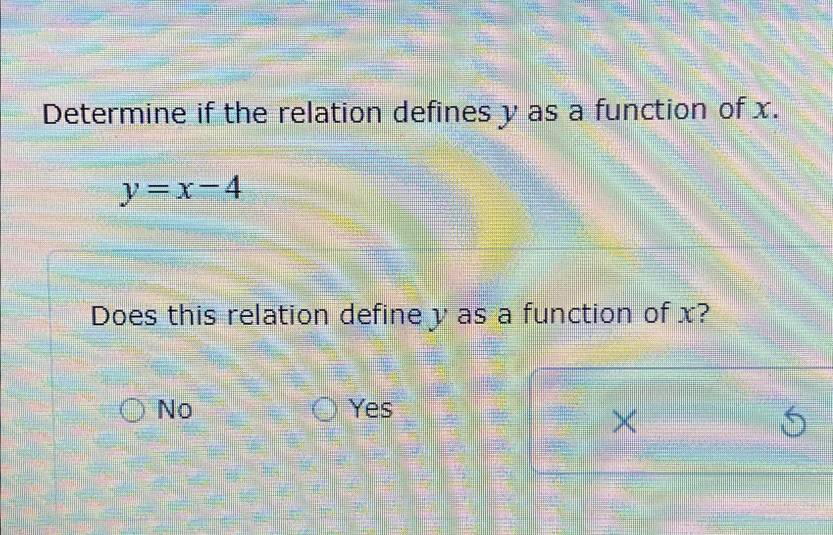Solved Determine if the relation defines y ﻿as a function of | Chegg.com