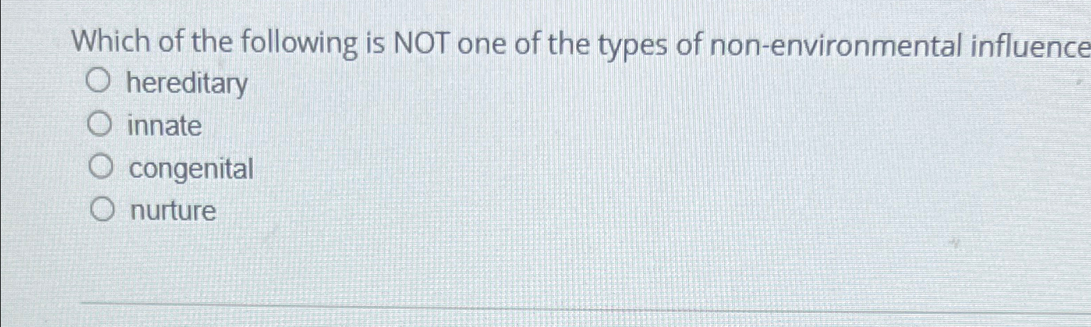 Solved Which of the following is NOT one of the types of | Chegg.com