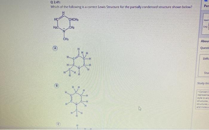 Q2.41: Which of the following is a correct Lewis | Chegg.com