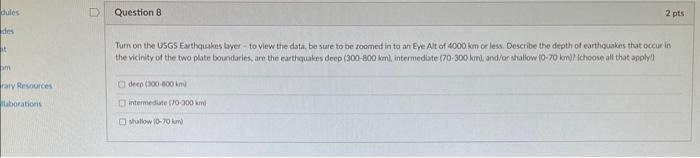 Solved Part 2: East Pacific Ocean Profile Uncheck all of the | Chegg.com