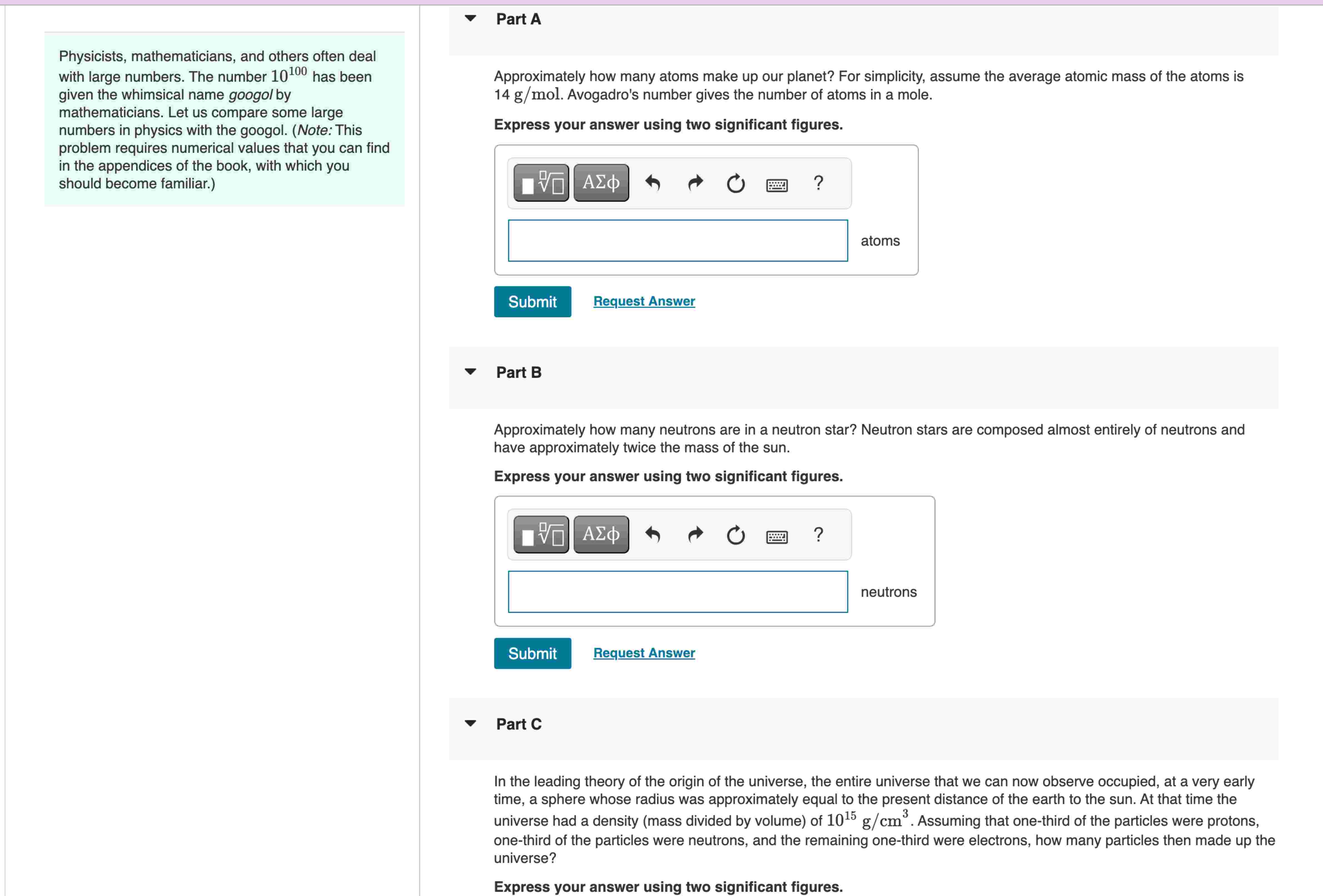 Solved Part APhysicists, mathematicians, and others often | Chegg.com