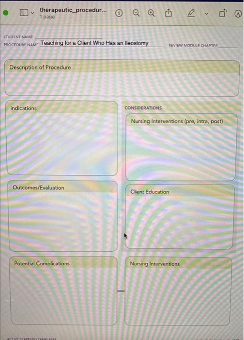 Solved Description of Procedure | Chegg.com