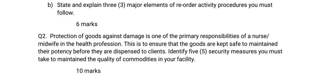 Solved b) State and explain three (3) major elements of | Chegg.com