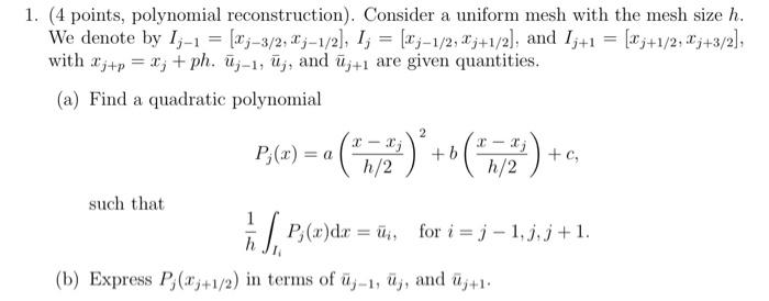 Solved (4 points, polynomial reconstruction). Consider a | Chegg.com