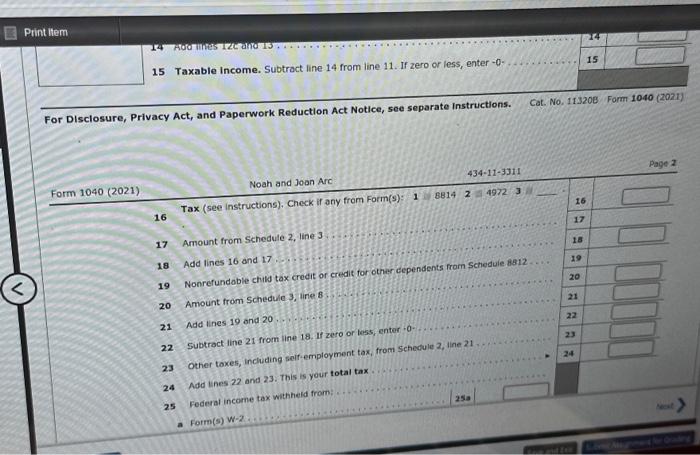 Comprehenslve Problem 1 - Part 1: Taxpayer | Chegg.com