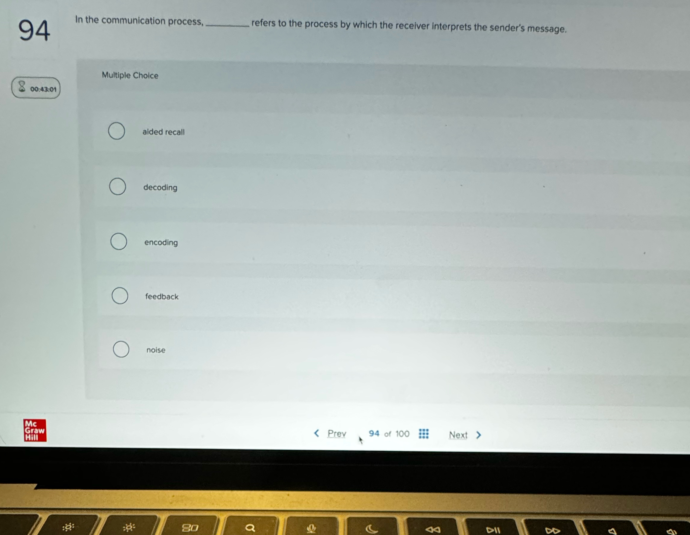 Solved 94In the communication process,q, ﻿refers to the | Chegg.com