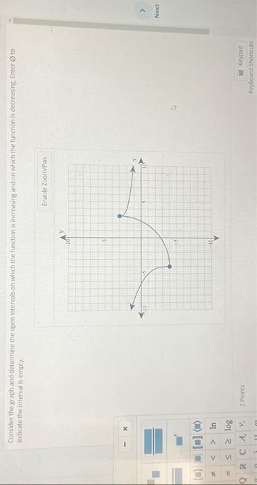 Solved Consider the graph and determine the open intervals | Chegg.com