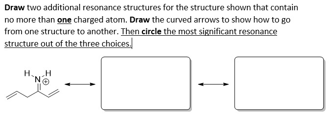 Solved Draw two additional resonance structures for the | Chegg.com