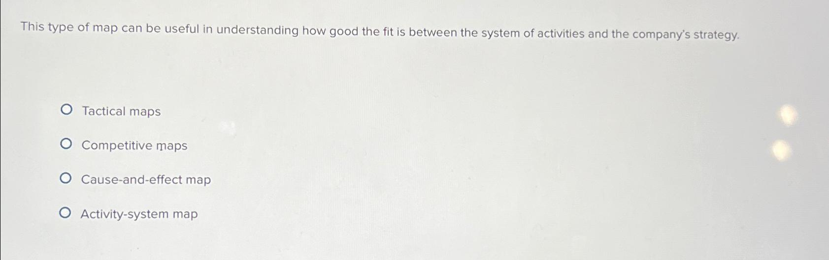 Solved This type of map can be useful in understanding how | Chegg.com