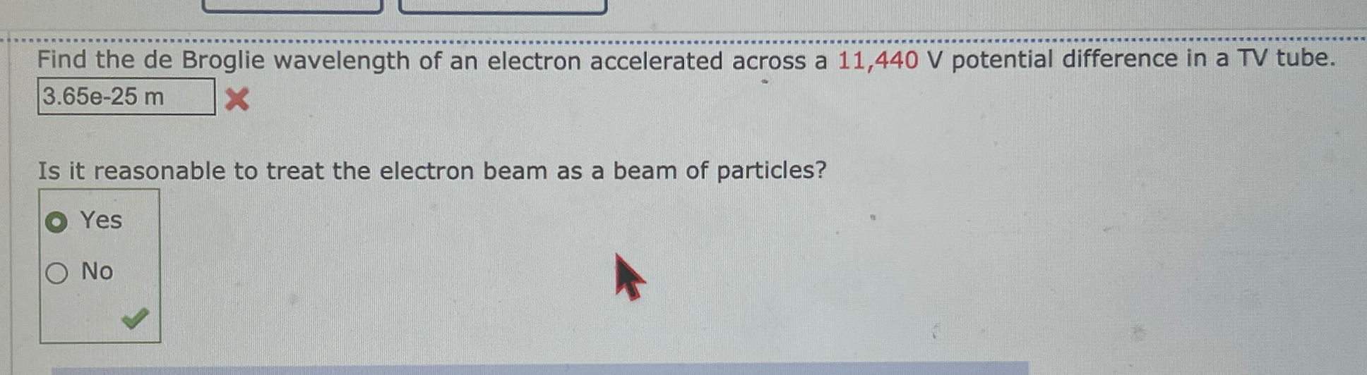 Solved Find the de Broglie wavelength of an electron | Chegg.com