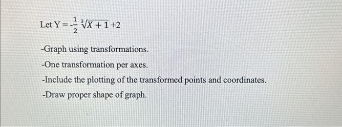 Solved -graph using transformations.-One transformation per | Chegg.com