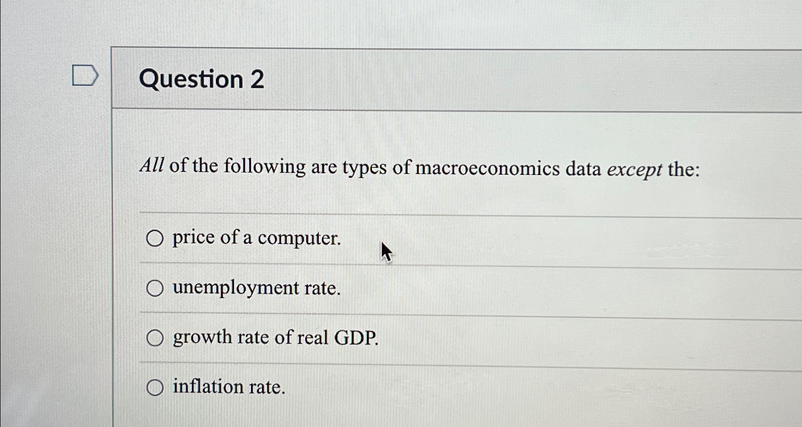 Solved Question 2All of the following are types of | Chegg.com