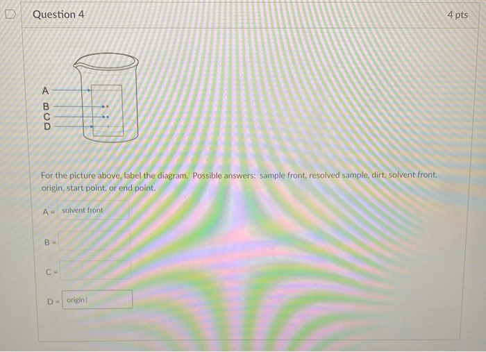 Solved Question 4 4 pts A 00 For the picture above, label | Chegg.com