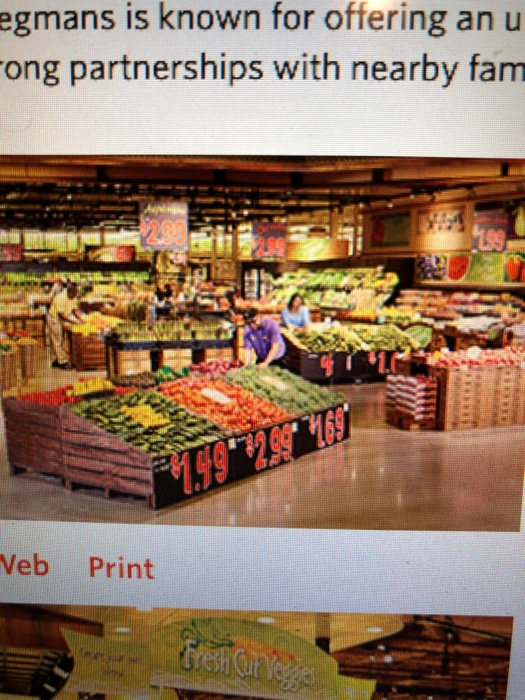 Solved is wegmans layout effiecient ? what is wegmans doing | Chegg.com