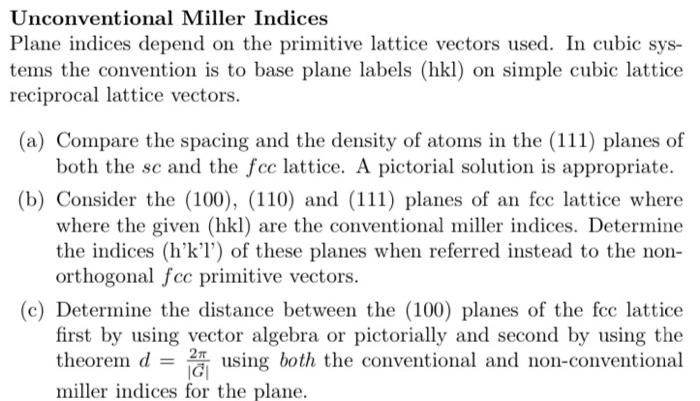 Solved subject is condensed matter physics. please go in | Chegg.com